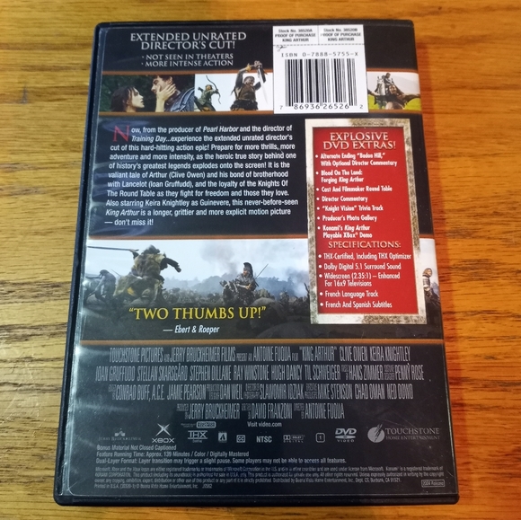 Touchstone | Media | King Arthur Directors Cut On Dvd | Poshmark